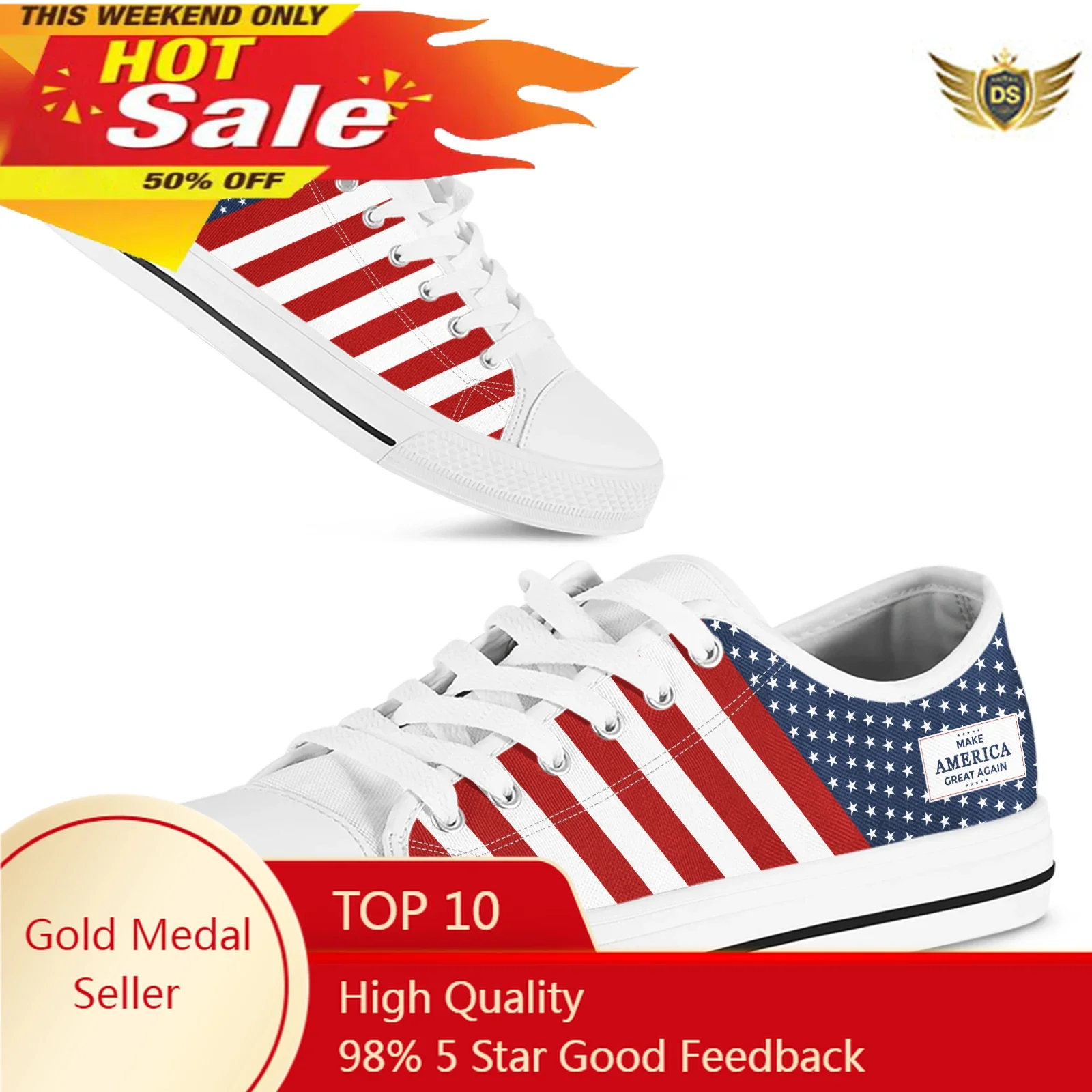 American-Flag-MAGA-Fourth-Of-July-Women-Summer-Canvas-Vulcanized-Shoes ...