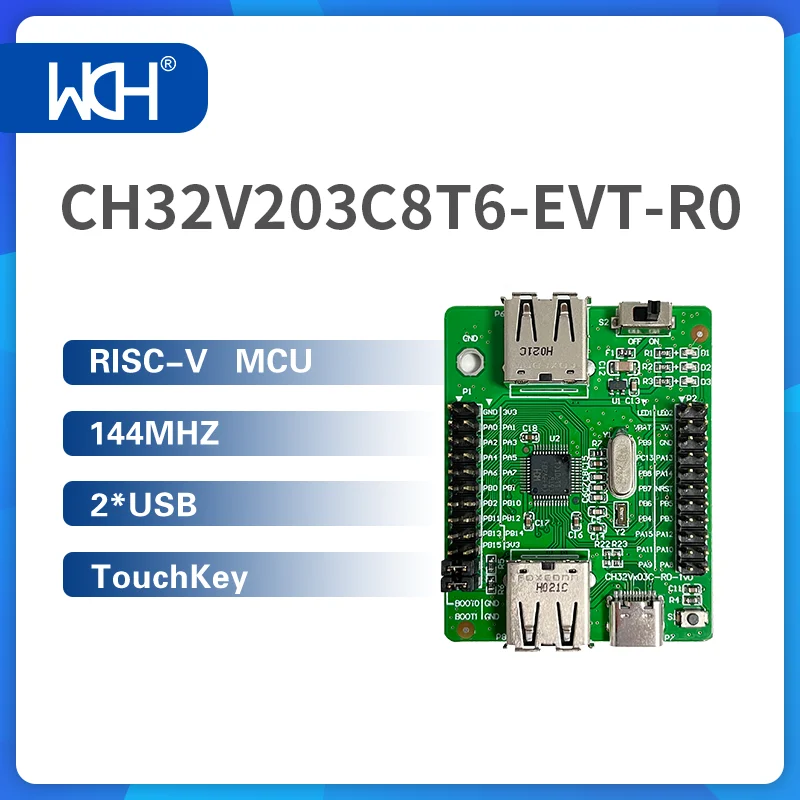 Risc-v Mcu Ch32v203c8t6 Basic Evaluation Board, 2pcs/lot - Multilayer ...