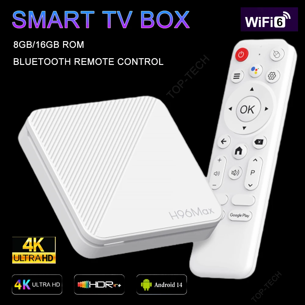 Smart-TV-Box-4K-2GB-RAM-8GB-16GB-ROM-decodificador-Android-14-0-WiFi-BT ...