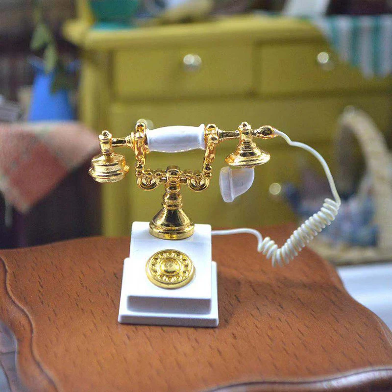 1-6-1-12-Dollhouse-Miniature-Phone-Telephone-Ipad-Microphone-Gramophone ...