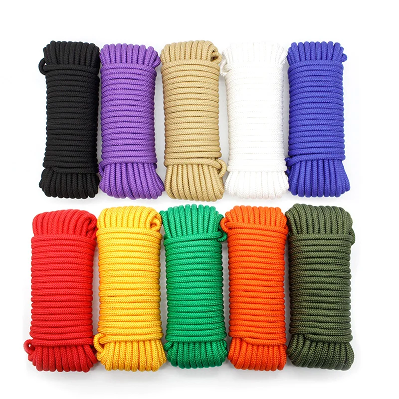 10m 2-8mm Nylon Braided Cord Rope Thread String Strap Necklace Rope For ...