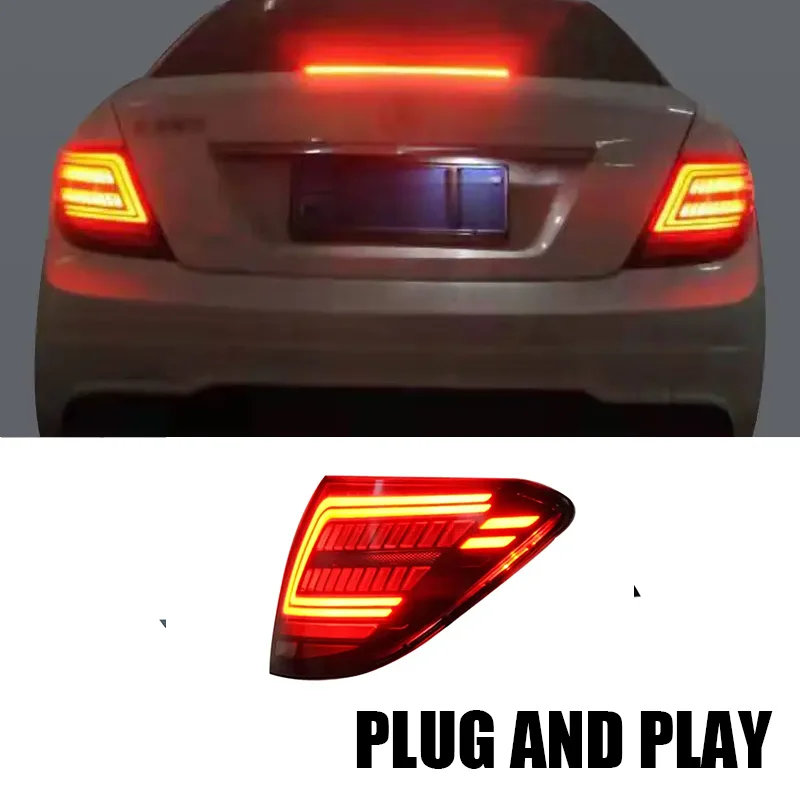 Car-LED-Rear-Taillights-for-Benz-W204-2007-2014-Animation-Rear-Lamps ...