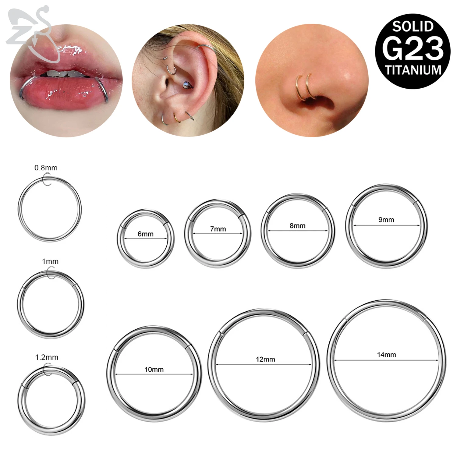 Zs-1-pc-g23-Titan-Stahl-runder-Nasenring-M-nner-Frauen-20-18-16g-Septum ...