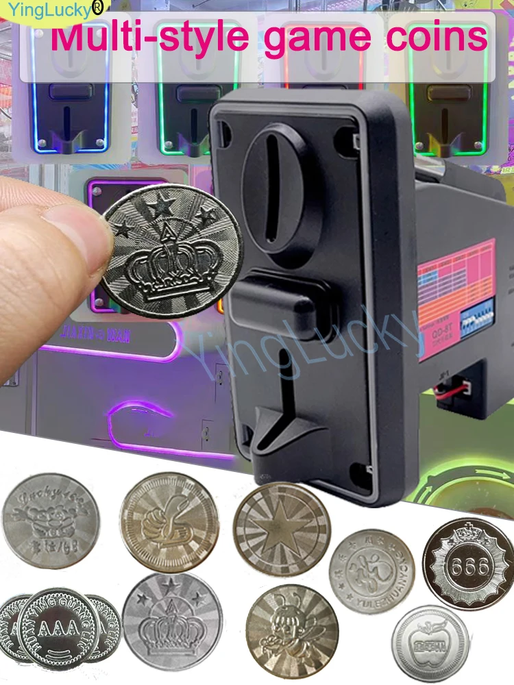 100pcs-Arcade-Gaming-Coin-Tokens-Stainless-Steel-Tokens-for-Arcade-Coin-Acceptor-Mech-MAME ...