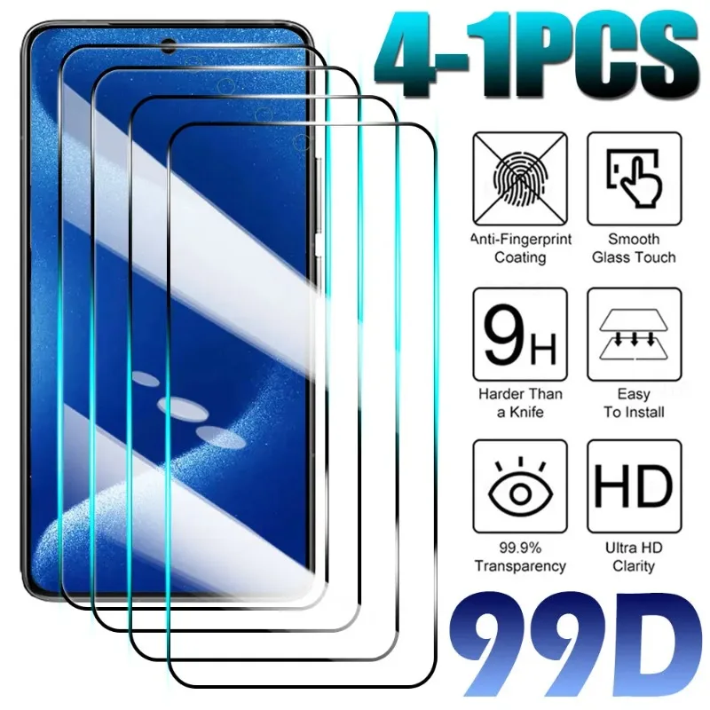 4PCS Tempered Glass For Samsung Galaxy A01 A11 A31 A41 A51 A91 Screen ...