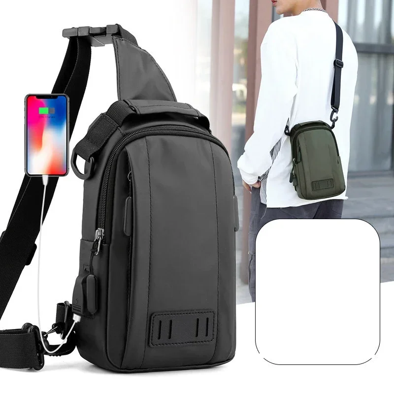 Nylon-Men-Backpack-Rucksack-Chest-Bags-with-USB-Charging-Male-Cross ...
