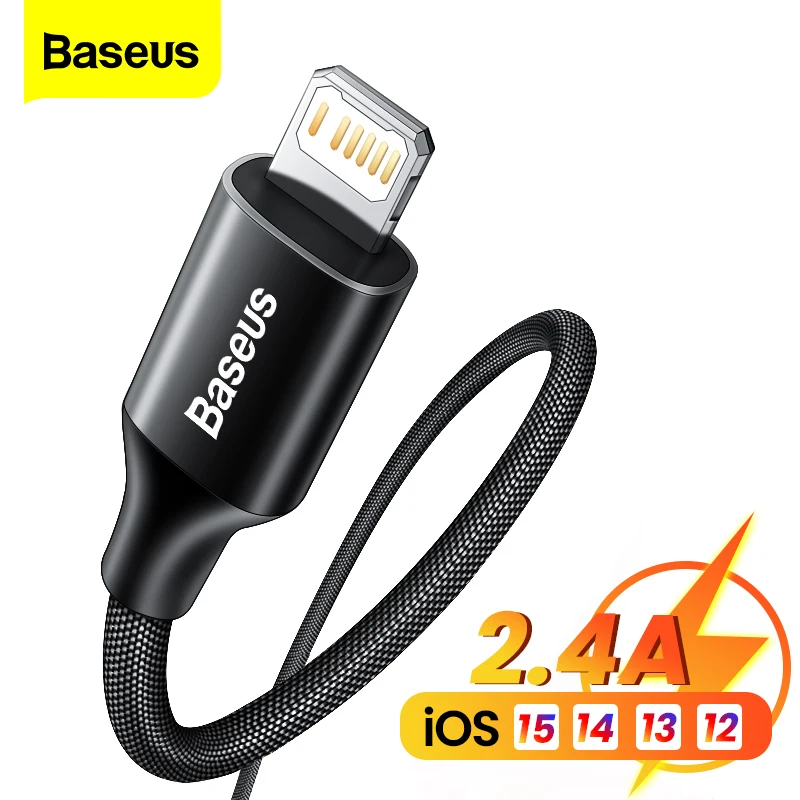 Baseus Usb Cable For Iphone 13 12 11 Pro Max X Xr Xs 8 7 6s 6 Ipad Fast ...