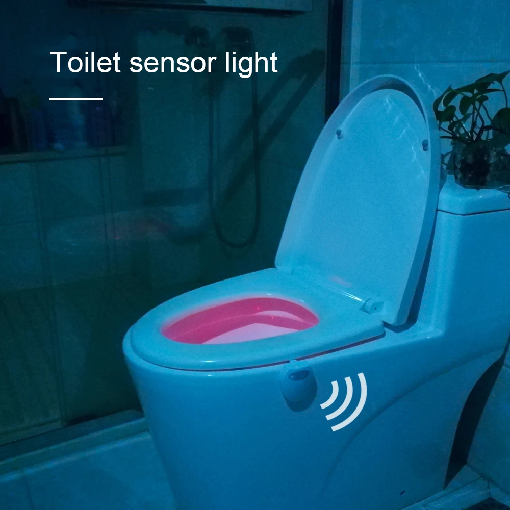 Pir Mozgásérzékelő Wc -Lámpák Usb Led Színek Újratöltik A Vízálló ...