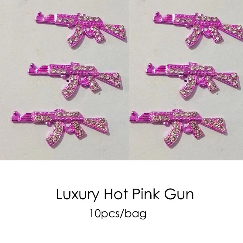 Pink Handgun With Rhinestones