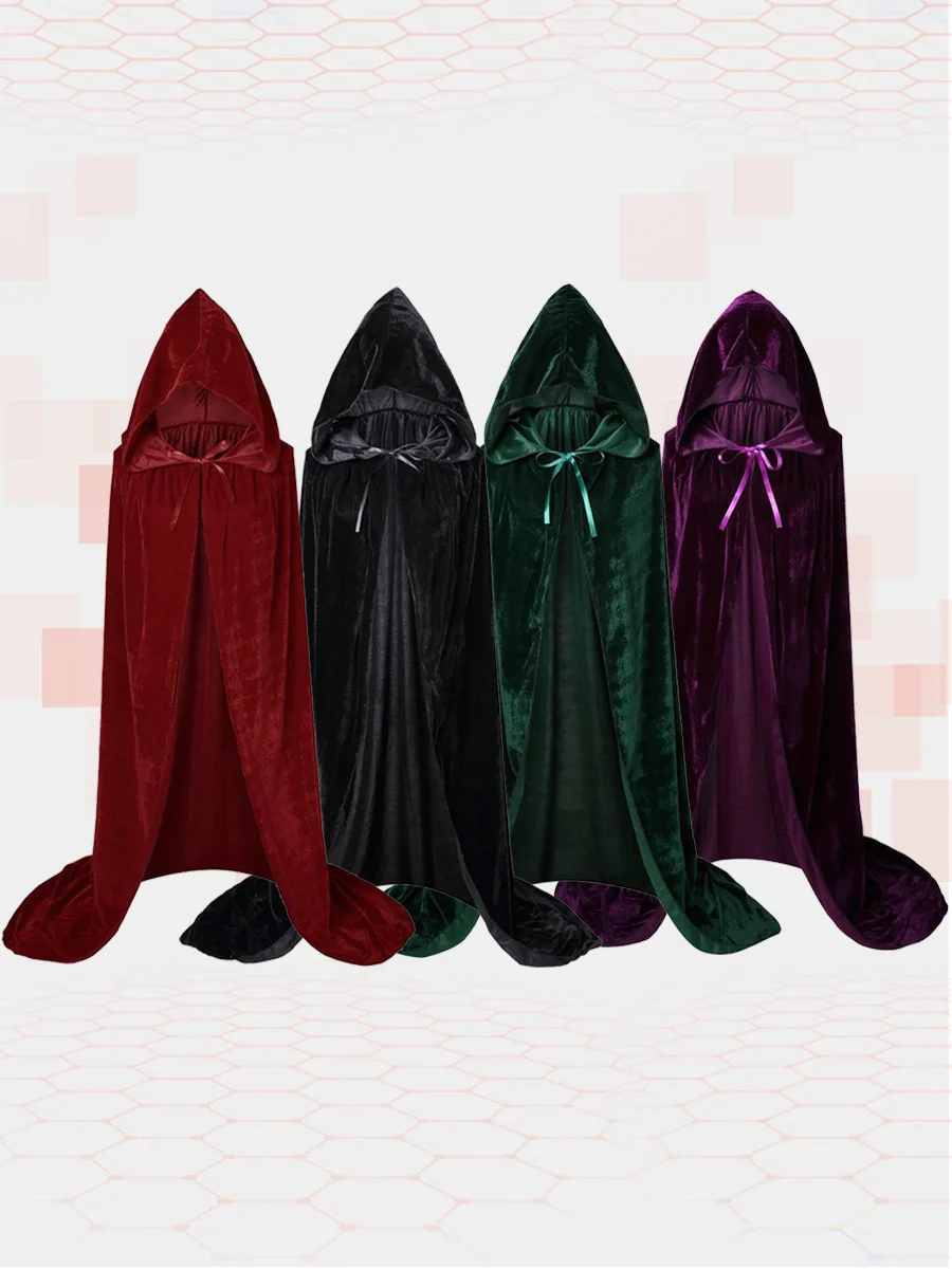 Movie-Hocus-Pocus-2-Witch-Cloak-Hooded-Mary-Sarah-Winifred-Sanderson ...