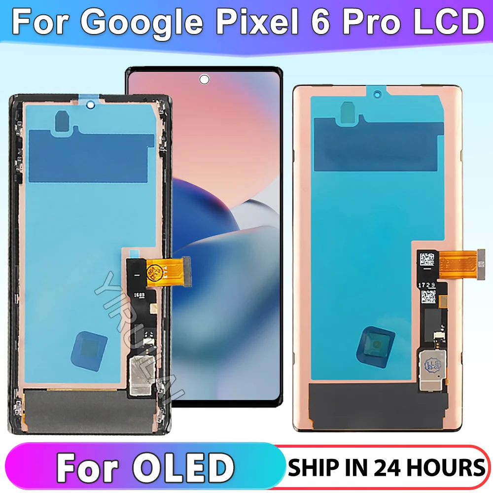 OLED LCD For Google Pixel 6 Pro Screen With Frame For Google Pixel 6 ...