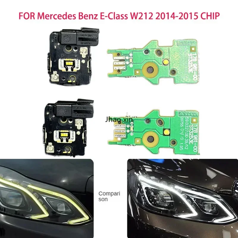 White Light for Mercedes Benz E-Class W212 2014-2015 Car Headlights DRL ...