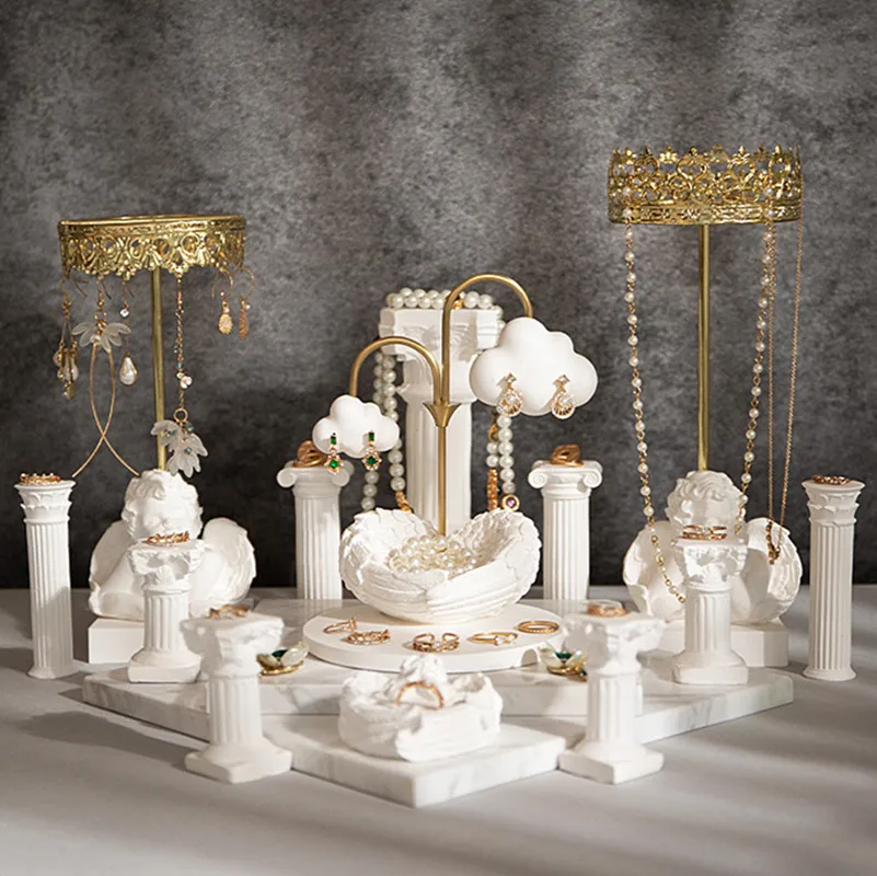 Jewelry-display-rack-Creative-gypsum-small-ornaments-Ring-earrings ...