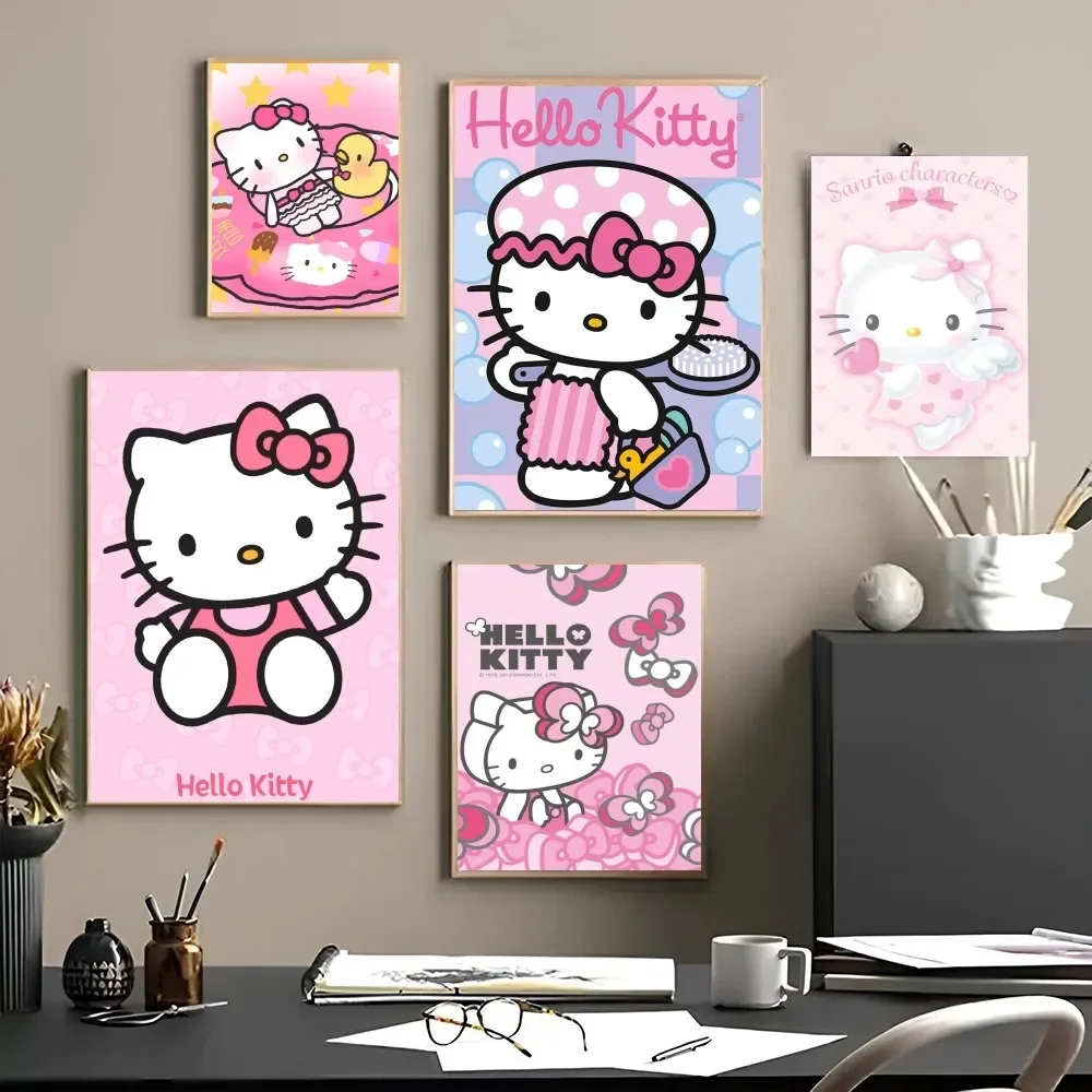 1PC-Cartoon-Cute-Cat-Print-Poster-Paper-Waterproof-HD-Sticker-S-Sanrio ...