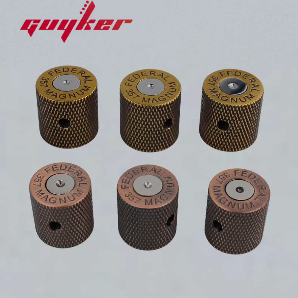 High Grade GUYKER Electric Guitar Bass Knobs Bronze/Antique Brass Bullet Case Style| | - AliExpress