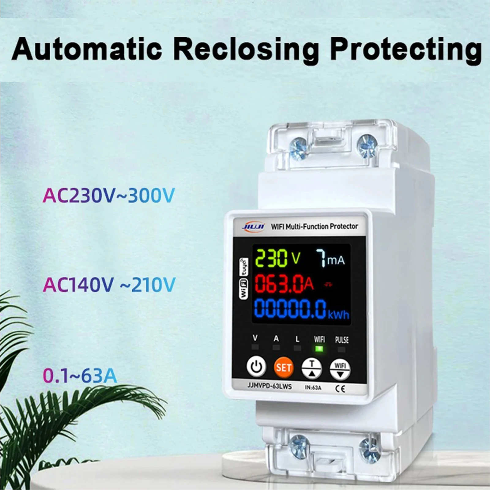 Smart Automatic Reclosing Protector WiFi Intelligent Circuit Breaker ...