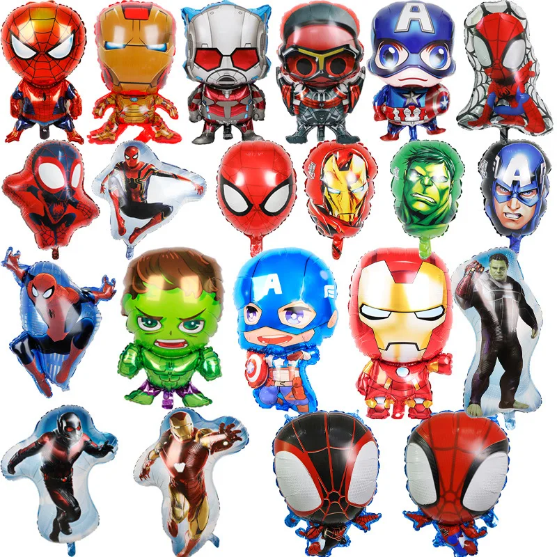 Globo de aluminio de Marvel para niños, decoraciones de fiesta de ...