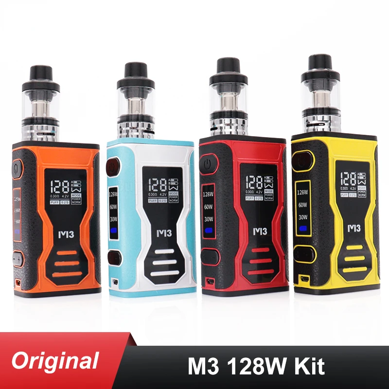 Original-M3-128W-Vape-Kit-1800mah-Build-in-Battery-Box-Mod-With-3ml ...
