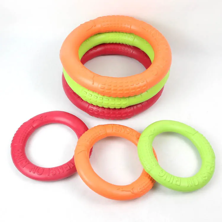 EVA-foam-dog-toy-pet-pull-ring-Frisbee-outdoor-solid-circle-flying ...