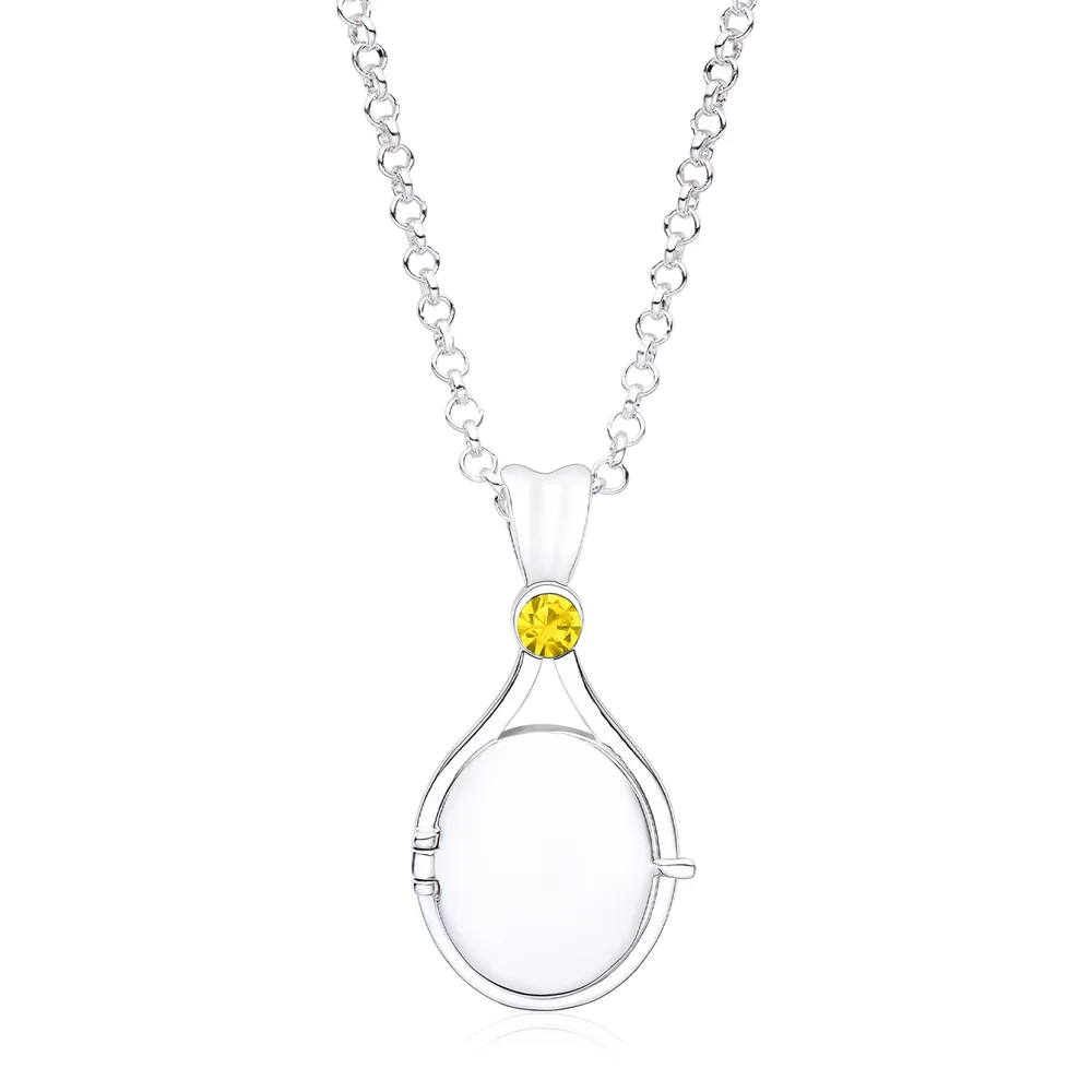 Yellow-Crystal-H20-Box-Pendant-Classic-Just-Add-Water-Mermaid-Necklace ...
