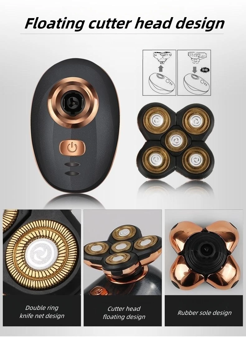 Rose-Machine à raser électrique aste, rasoir de lavage étanche ...