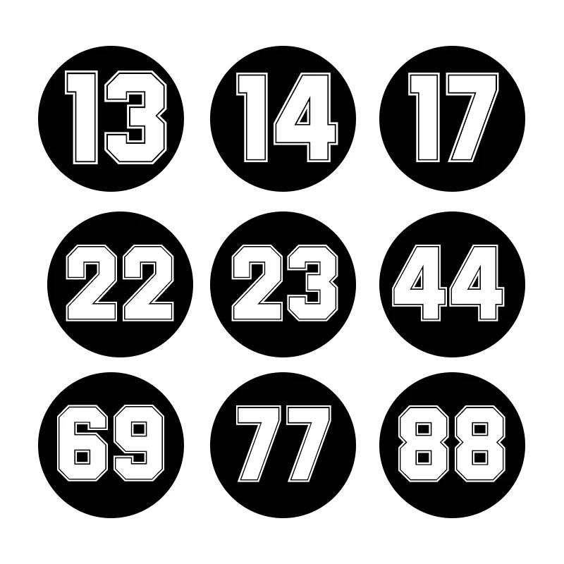 Car-Sticker-Racing-Number-13-17-19-21-23-69-77-In-Circle-Waterproof-PVC ...