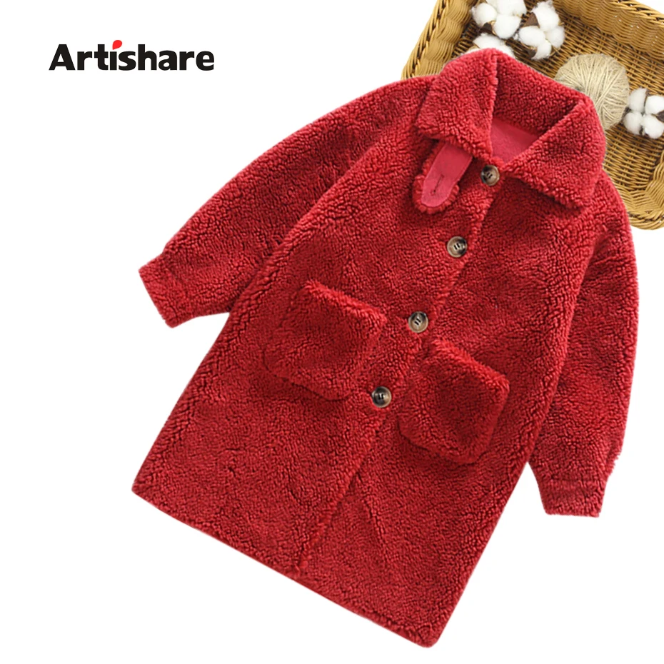 Girls-Long-Jacket-Outerwear-Solid-Color-Girl-Coat-Casual-Style-Children ...