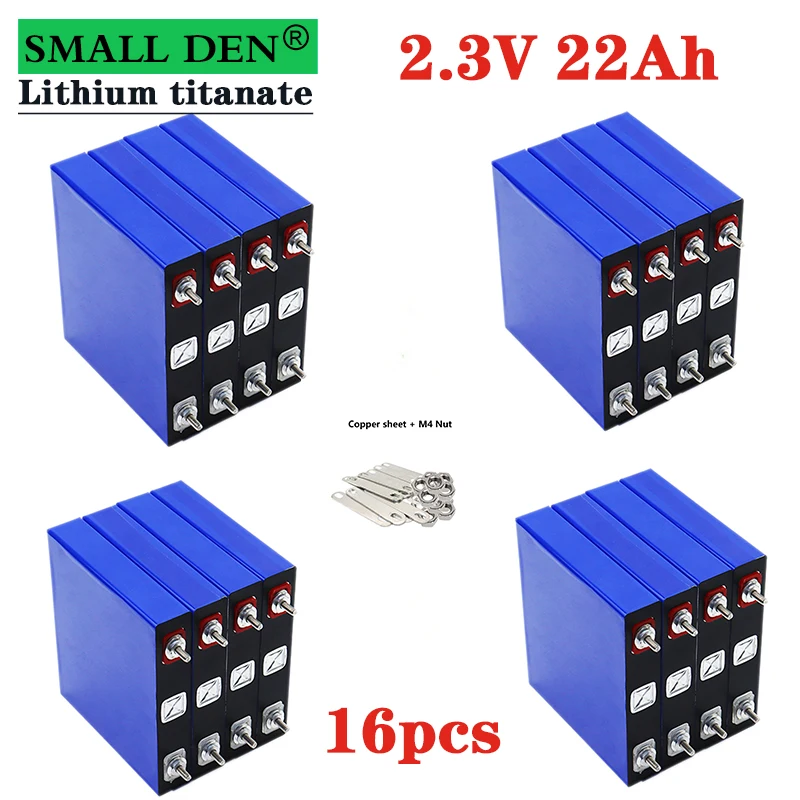 16pcs Brand New 100% Original 2.3V 22Ah Lithium titanate LTO Battery DIY 12V 24V, Used For Car ...