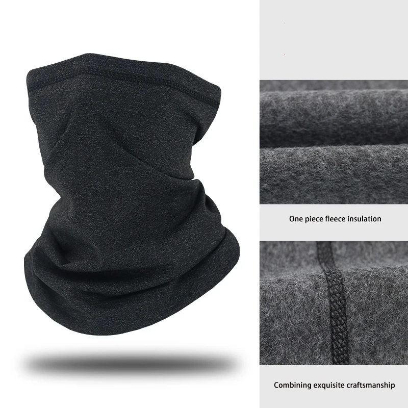 New Fleece Men Women Warm Head Face Neck Sunshade Collar Gaiter Tube ...