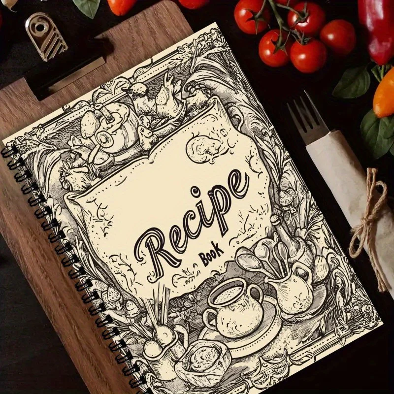 A5 personalized recipe book, planner， Rural recipe with humorous ...