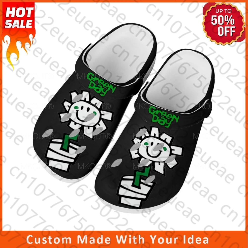 Green-Day-Pop-Rock-Band-Home-Clogs-Custom-Water-Shoes-Mens-Womens ...