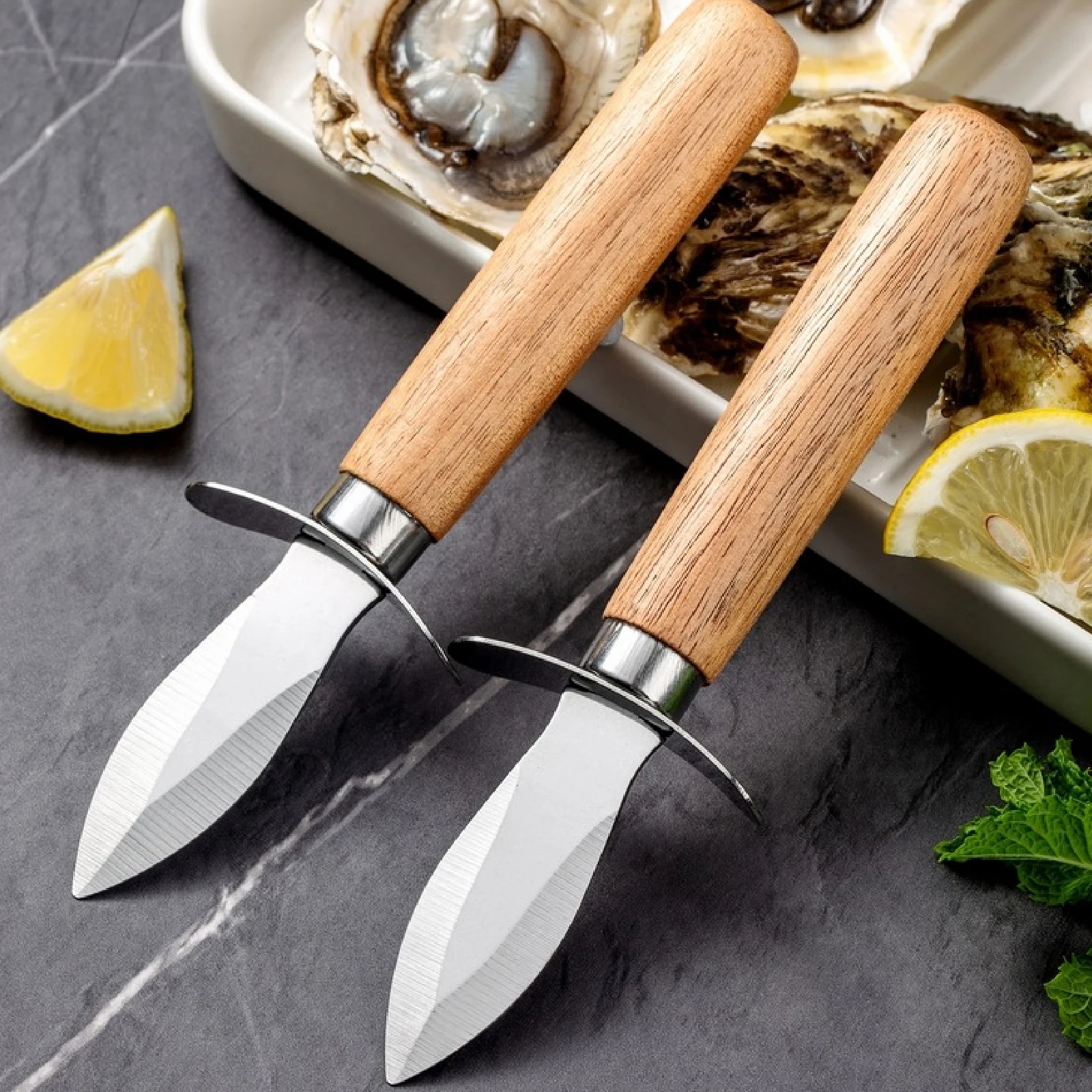 1pcs-steel-lever-fish-scallop-knife-with-wood-handle-oyster-knives ...