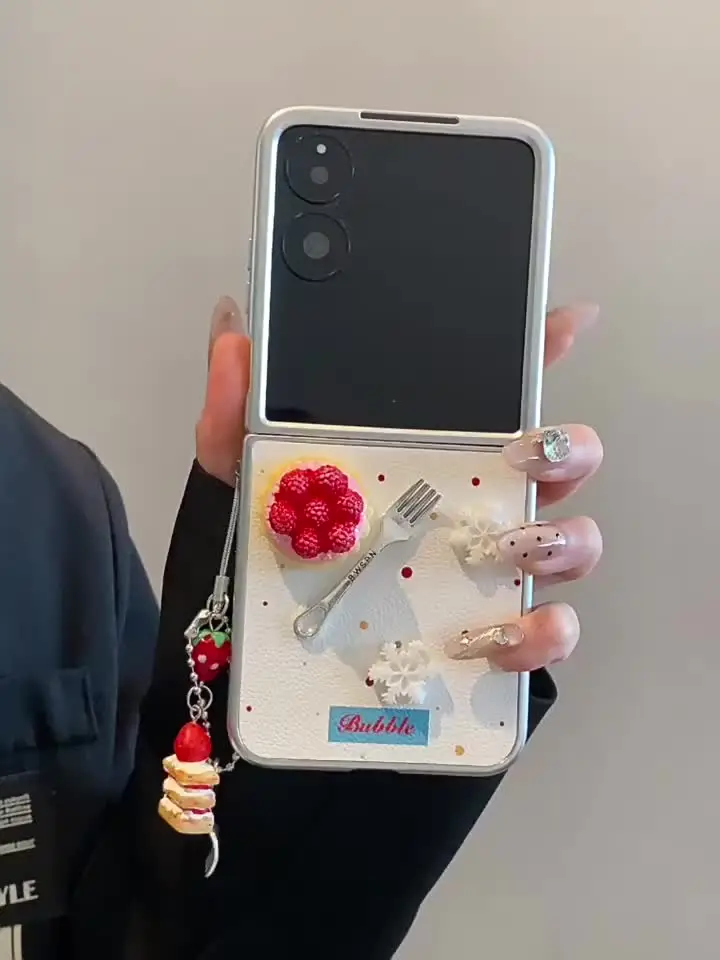 Милый чехол с 3D вилкой-снежинкой и подвеской в виде торта для Samsung ...