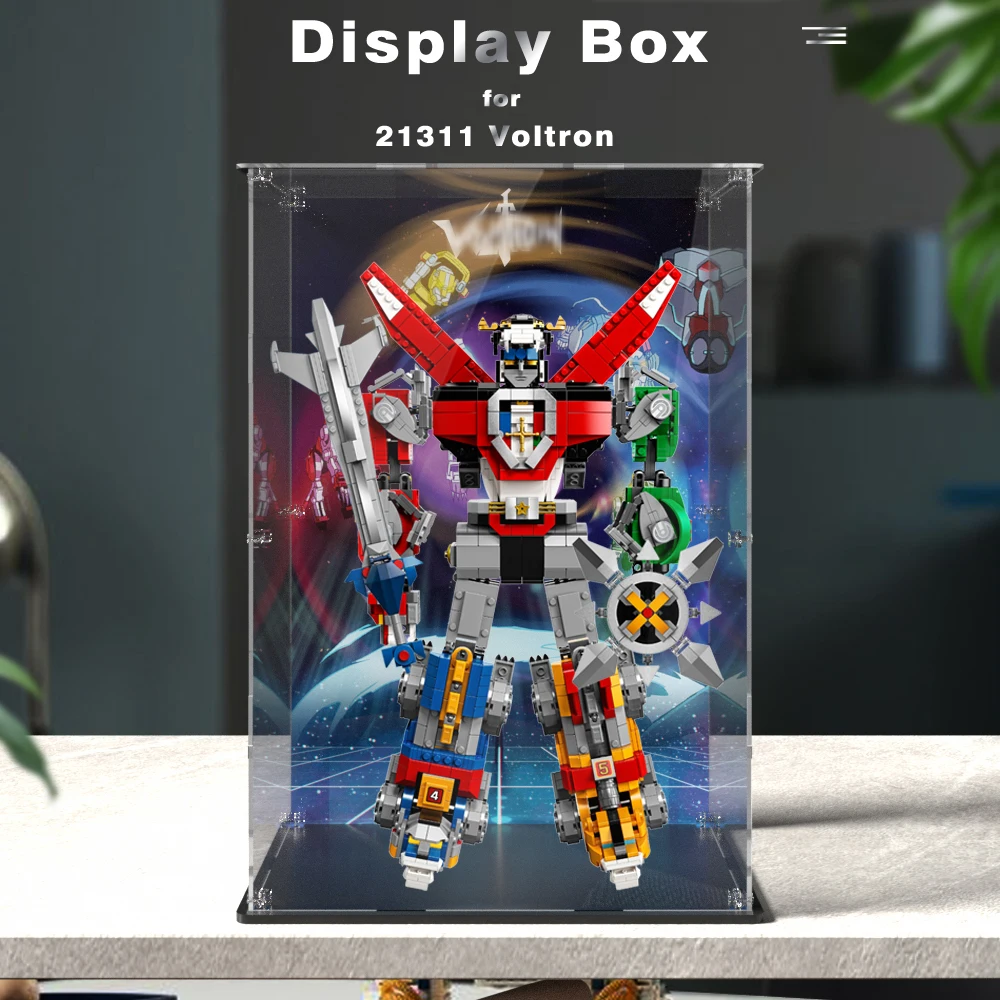 Acrylic Display Box for Lego 21311 Voltron Dustproof Clear Display Case ...