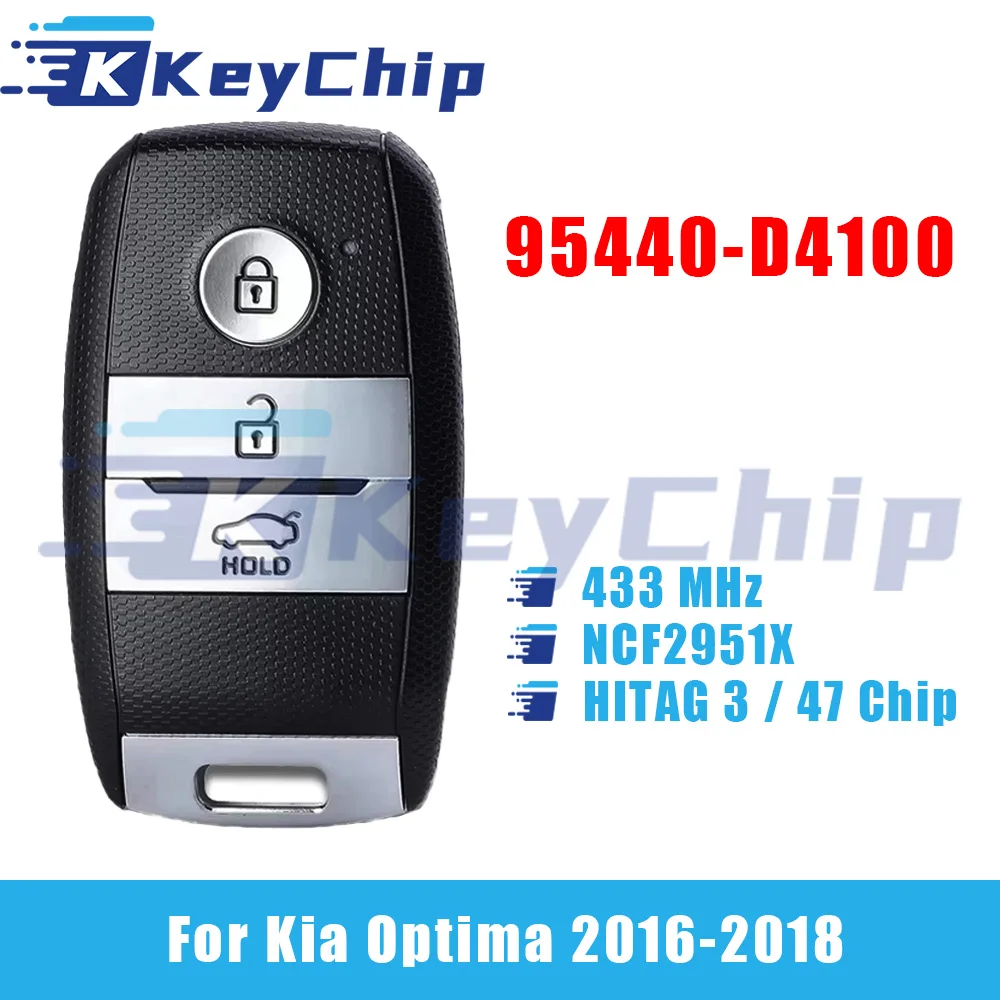 KeyChip Pro para Kia Optima 2016-2018 llave inteligente de 3 botones ...