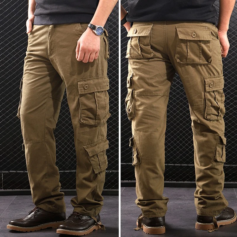 Camouflag-Cargo-Pants-Homens-Combate-Militar-Trabalho-Macac-o-Reta ...