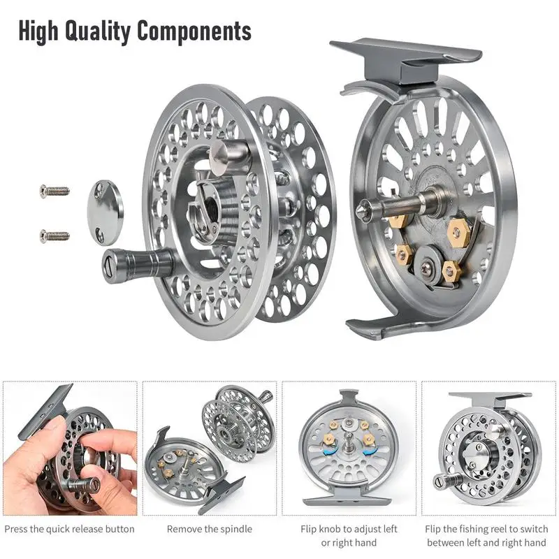 Fly Fishing Reel Aluminum Alloy Fly Fishing Reel Fly Reel Spinnings ...
