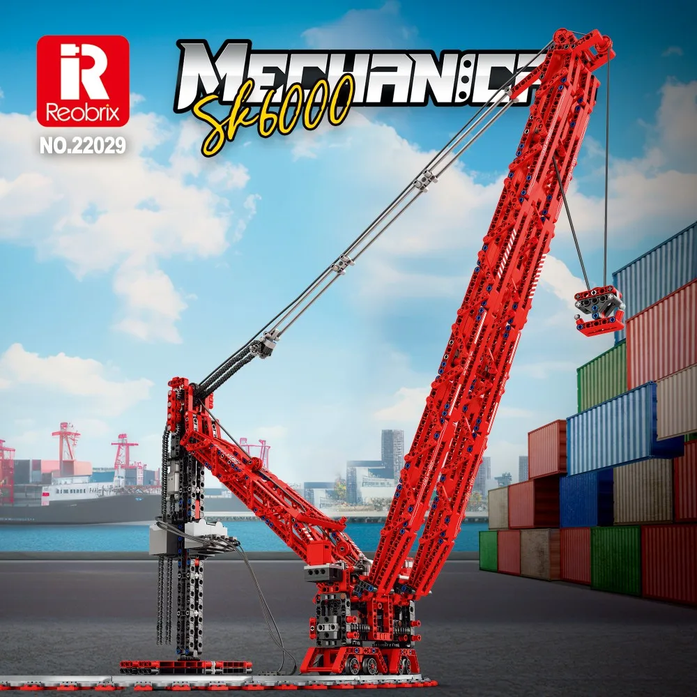 SK6000 Crane Building Blocks Heavy Ring Crane Remote Control Technology ...