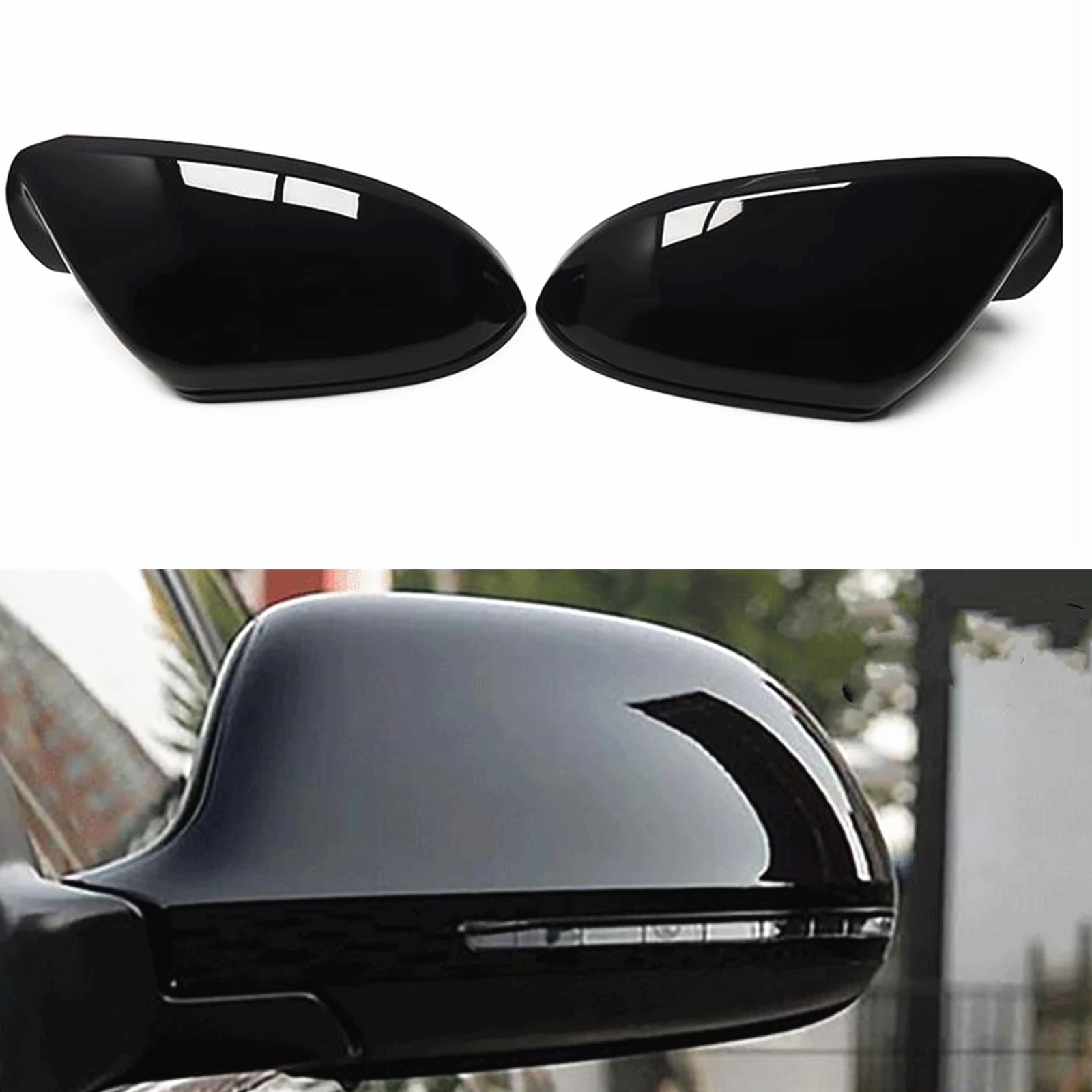 Car Mirror Cover W/ Lane Assist Side Rear View Cap Reverse Case Shell ...