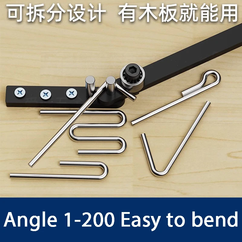 Manual Iron Wire Bender Tool - Solid 304 Stainless Steel Rebar Round ...