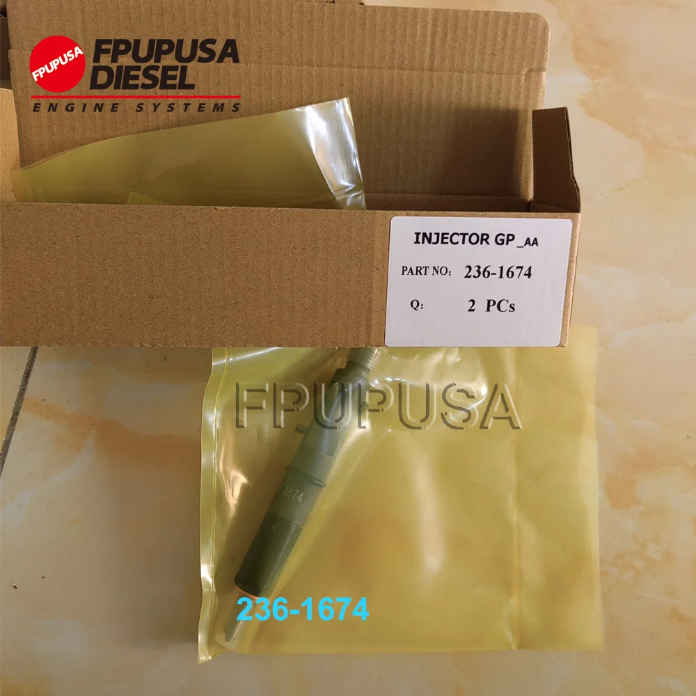 Inyector de combustible 2361674 236 1674 para motor 3054C C4.4 ...
