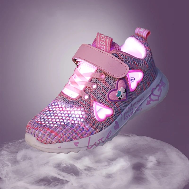 Sneakers Girl Gym Shoes Kids Autumn Running Shoes Girls Mesh Sport ...