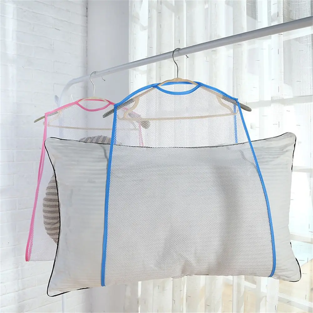 Mesh-Laundry-Hanging-Drying-Rack-for-Doll-Pillow-Net-Storage-Bag-Home ...
