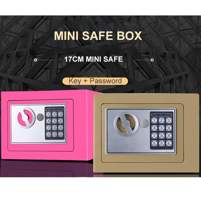 Digital-Safe-Box-Small-Household-Mini-Steel-Safes-Money-Bank-Safety ...