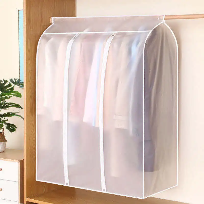 Clothes Dust Cover Hanging Clothing Dustproof Suit Cover Organizer Bag ...