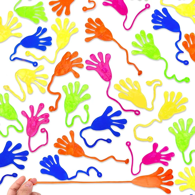 5-50-Pcs-Kids-Funny-Sticky-Hands-Toy-Palm-Elastic-Sticky-Squishy-Slap ...