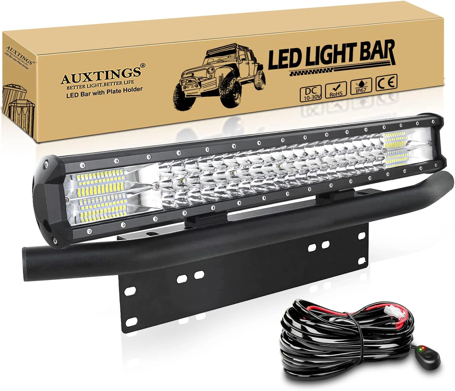 20-23-inch-288W-324W-Off-Road-LED-Light-Bar-with-Bracket-12V-24V-7D ...