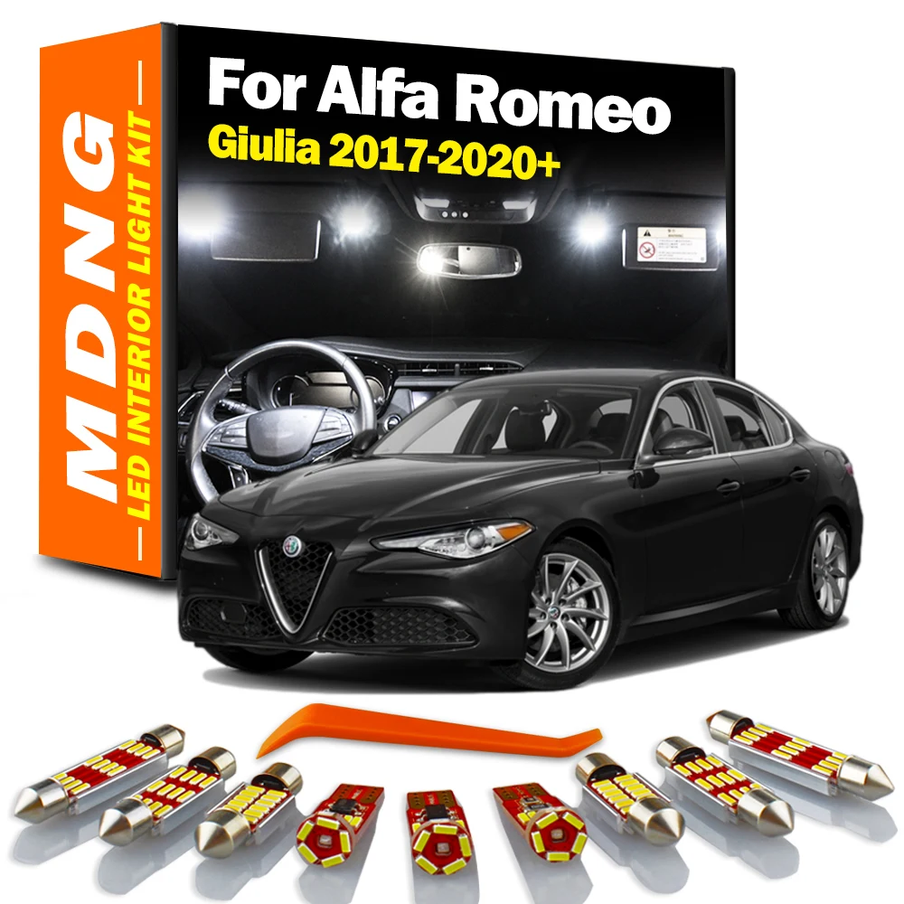 Mdng 8pcs For Alfa Romeo Giulia 2017-2020 2021 2022 + Vehicle Led ...