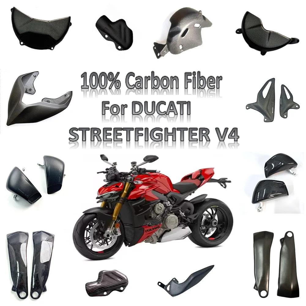For DUCATI Streetfighter V4 V4S 2023 2024 Carbon Fiber Motorcycle Body ...