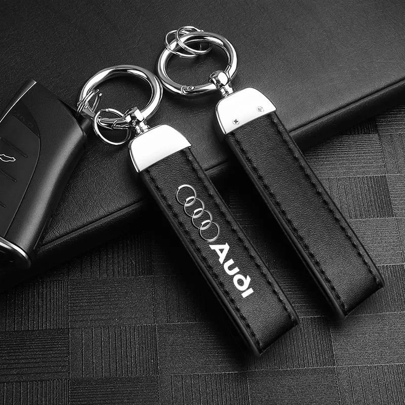 Car-Key-Chain-Rings-Leather-Emblem-Keychain-Auto-Keyring-For-Audi-Sline ...